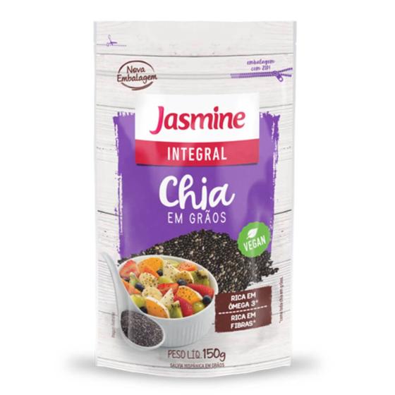 Semente De Chia Em Grãos 150g Jasmine Alimentos Saudáveis