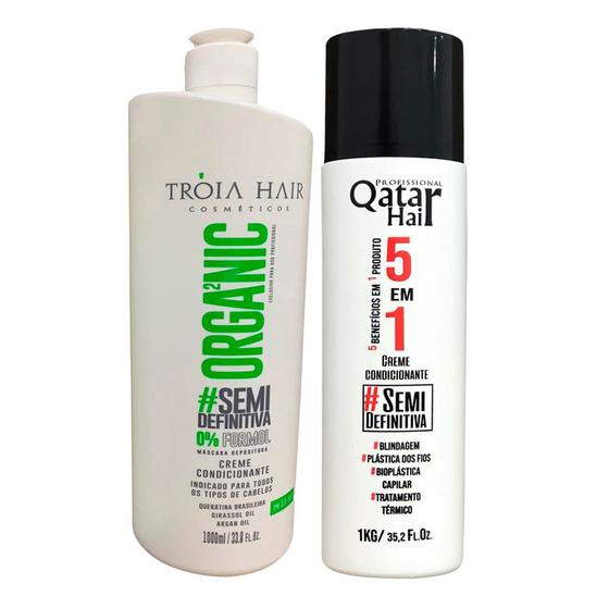Semi Definitiva 5 Em 1 Qatar Hair + Organica Tróia Hair 2x1 - troia ...
