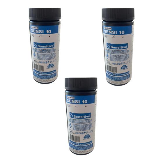 Sensi 10 - Tiras Reagentes Para Analise Urinaria 10 Parametros C/300 ...