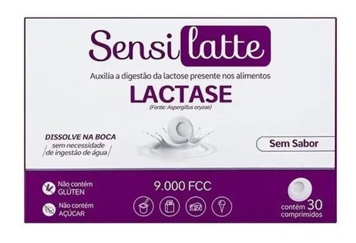 Sensilatte Lactase 9.000 Fcc Com 30 Comprimidos - Prati Donaduzzi - Lactase - Magazine Luiza