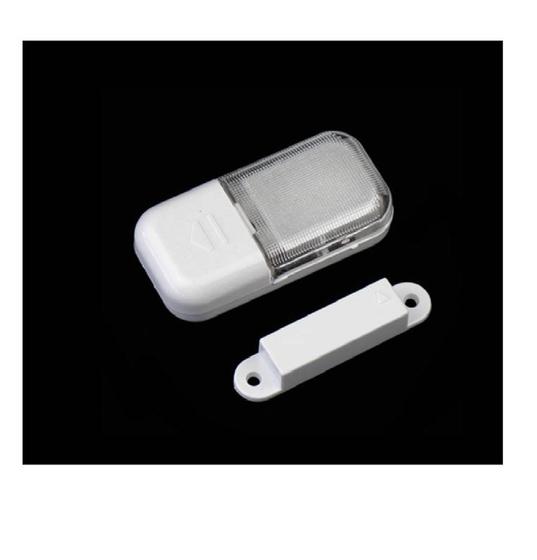 Sensor Alarme Magnético Imã Luz Led Porta Janela Segurança Sem Fio ...