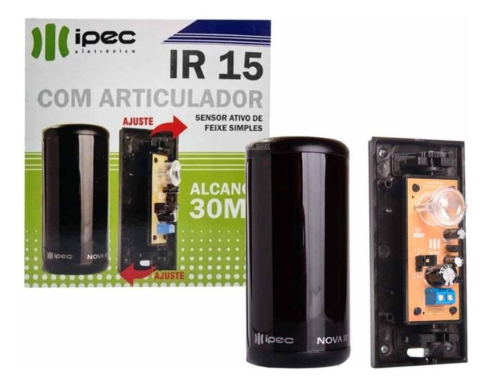 Sensor Barreira Iva Infra Ativo 30M Ir15 Ipec Articulado 2852 - Sensor ...