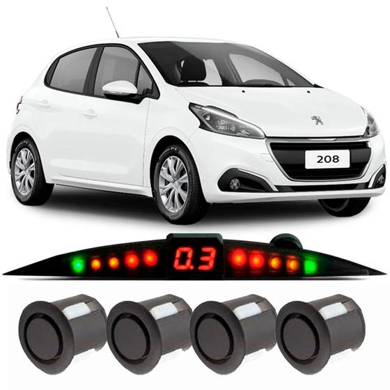 Sensor De Estacionamento Ré Visor Slim Peugeot 208 Todos - Tech One ...