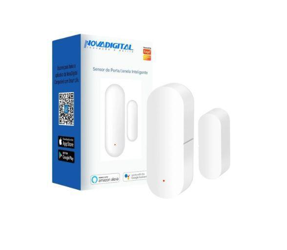 Sensor de Portas e Janelas Wi-Fi Novadigital - Nova Digital - Sensor de ...