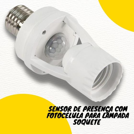 Sensor De Presença Com Fotocélula Para Lâmpada Soquete E27 - PROOK ...