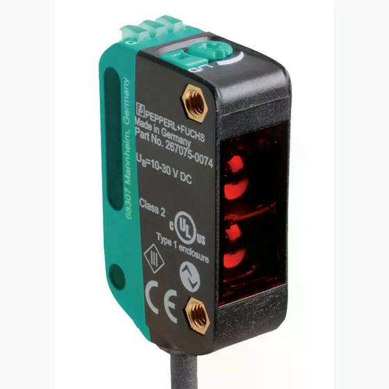 Sensor Fotoelétrico Difuso NPN - OBT350-R100-2EP-IO-0,3M-V1 - Pepperl ...