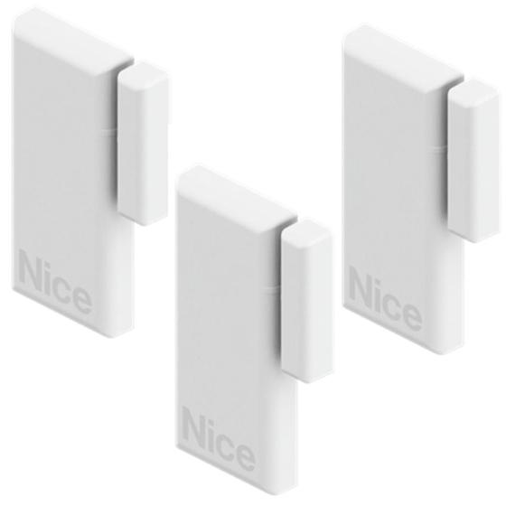 Sensor Magnético Slim Sem Fio Nice Genno Bateria de Lithium - 3 Peças ...