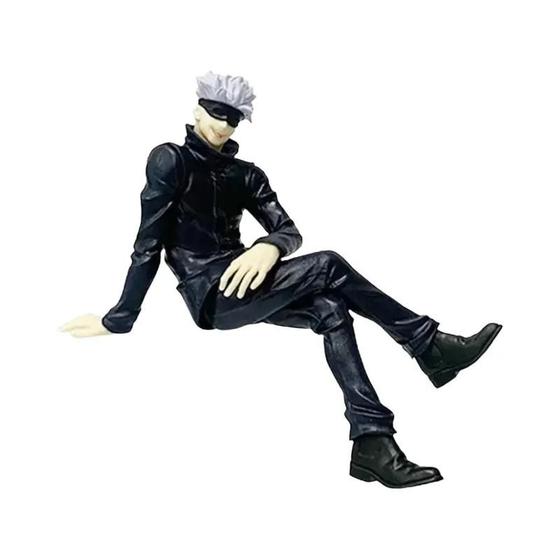 Sentado Satoru Gojo Jujutsu Kaisen Figura De Ação 11cm 14cm Anime ...