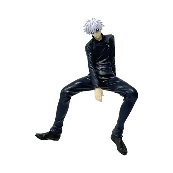 Sentado Satoru Gojo Jujutsu Kaisen Figura De Ação 11cm 14cm Anime ...