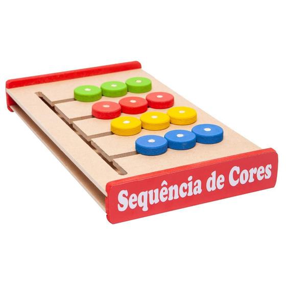 Sequencia De Cores Brinquedo Educativo Pedagógico - Parcinhas - Brinquedos Educativos - Magazine ...