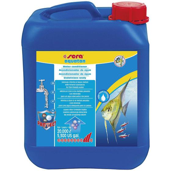 Sera Aquatan 5 Litros Remove Cloro Cloramina e Metais Pesados ...