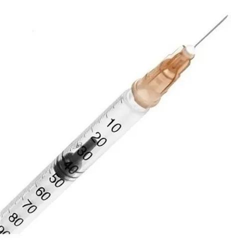 Seringa 1ml C/agulha 13x0,45 Insul. Kit/50un - Descarpack - Seringa de ...