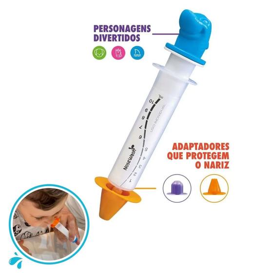 Seringa De Lavagem Nasal Infantil Para Criança E Bebê Tubarão ...