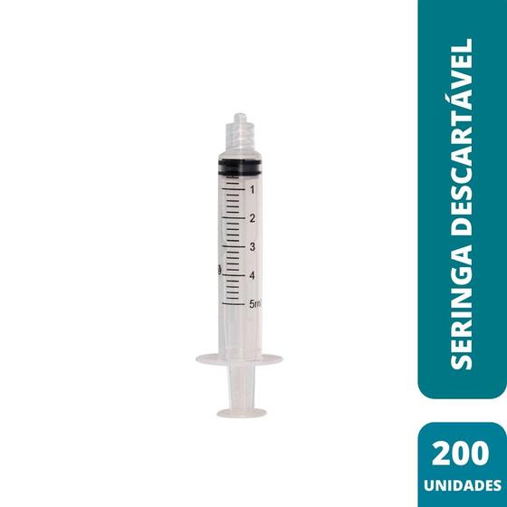 Seringa descartável 05ml luer lock sem agulha (cx c/200) - rymco ...
