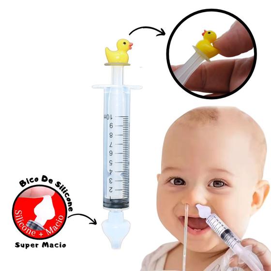 Seringa Lavagem Nasal Bico de Silicone Personagem Patinho - Ecommerce ...