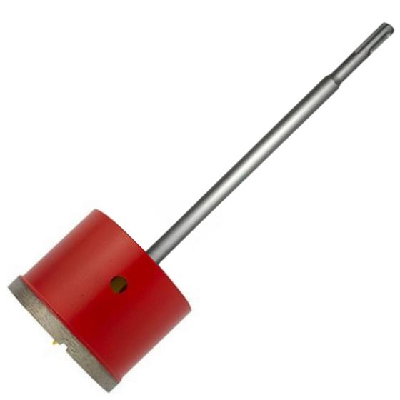 Serra Copo Broca Diamantada 60mm Com Haste SDS Perfurar Porcelanato ...