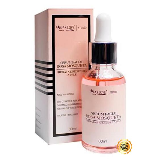 Sérum Facial Rosa Mosqueta Ácido Hialurônico Anti Idade Max Love ...