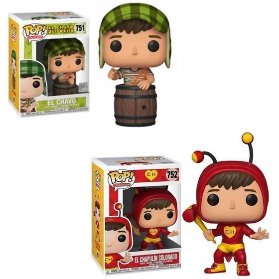 Set Bonecos Funko Pop Chaves 751 + Chapolin Colorado 752 - Funko ...