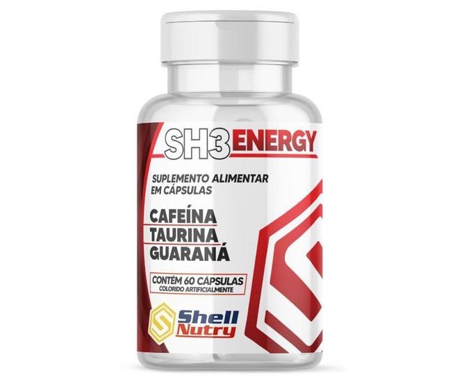 SH3 Energy Cafeína e Taurina e Guaraná Suplemento Alimentar Shell Nutry ...