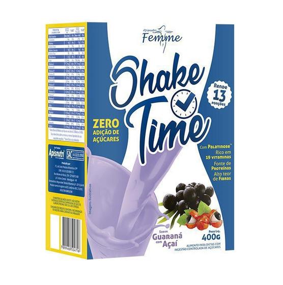 Shake Time (400g) - Sabor: Açai com Guaraná - Apisnutri - Outros ...