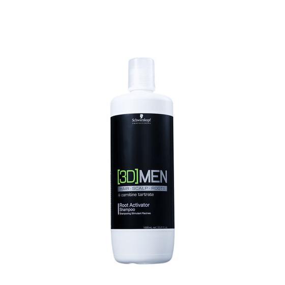 Shampoo Ativador De Raízes 3D Men Root Activator Schwarzkopf 1000ml ...