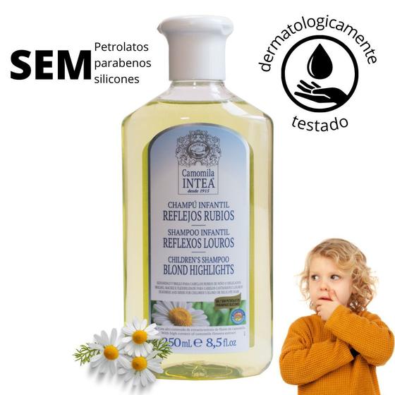 Shampoo Camomila Intea Reflexos Louros Infantil 250 ml - Shampoo ...