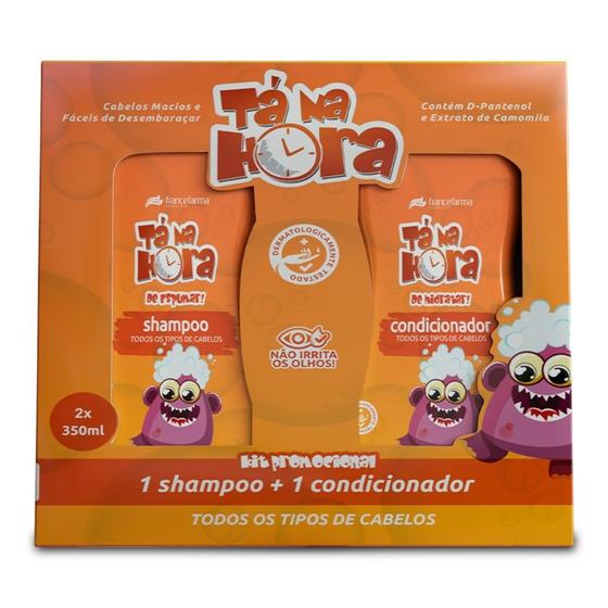 Shampoo + Condicionador Infantil Tá Na Hora Todos os Tipos de Cabelo ...