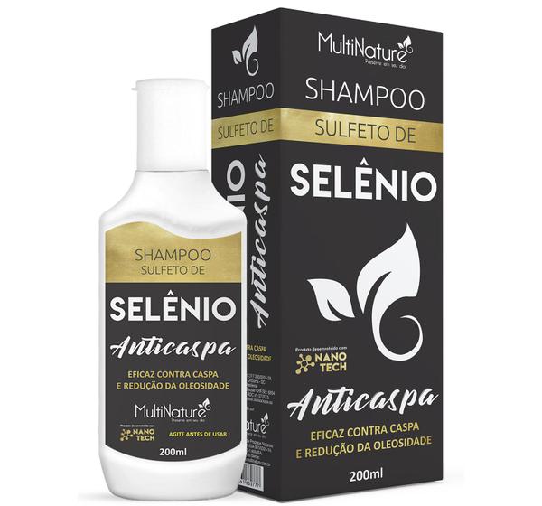 Shampoo De Selênio Com Melaleuca Anticaspa Multinature 200ml - Shampoo ...