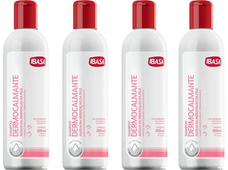 Shampoo Dermocalmante 200Ml - Ibasa - 4 Unidades - Shampoo - Magazine Luiza