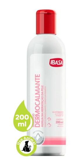 Shampoo Dermocalmante Ibasa Para Cães e Gatos - 200ml - Shampoo e Condicionador para Gato ...