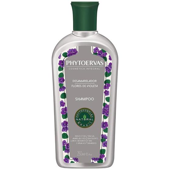 Shampoo Desamarelador Phytoervas Flores de Violeta Matizante - Shampoo ...