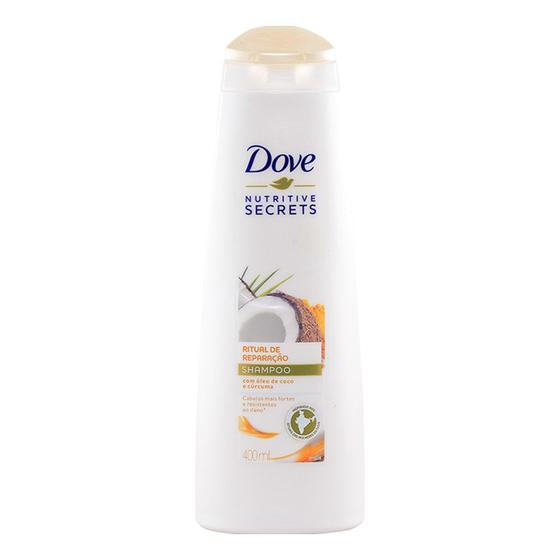 Shampoo Dove Nutritive Óleo De Coco Cúrcuma Reparação 400ml - Shampoo ...