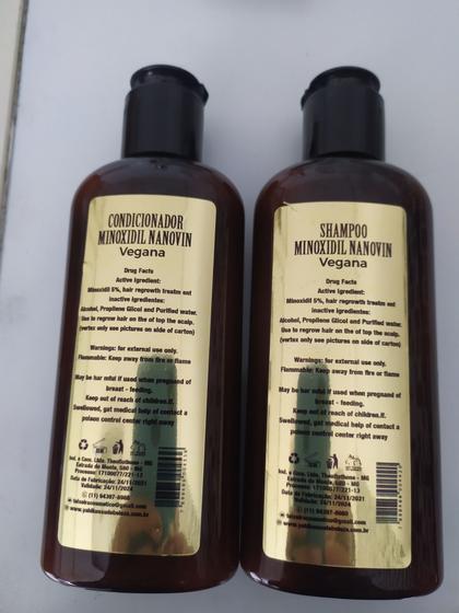 Shampoo e condicionador amoxidil e nano vin - Yahiko - Kit Shampoo e ...