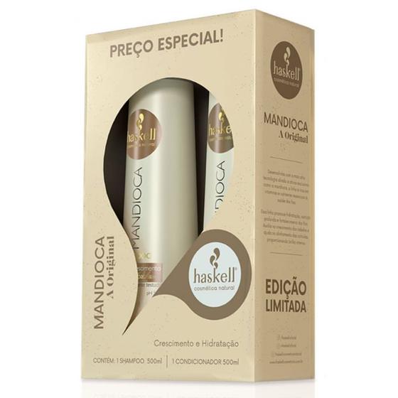 Shampoo e Condicionador Mandioca Haskell 500ml - Kit Shampoo e Condicionador - Magazine Luiza