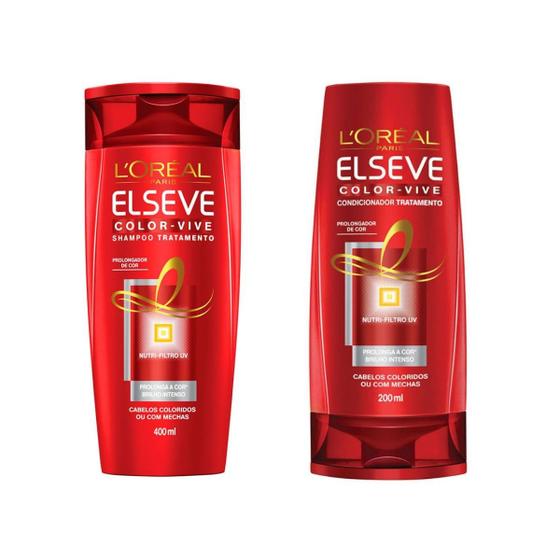 Shampoo Elseve Color Vive 400ml Mais Condicionador 200ml - Elséve ...