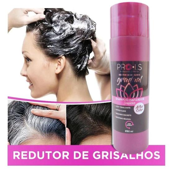 Shampoo Escurecedor de Fios Brancos Pro Is Feminino - Devolve A Cor ...