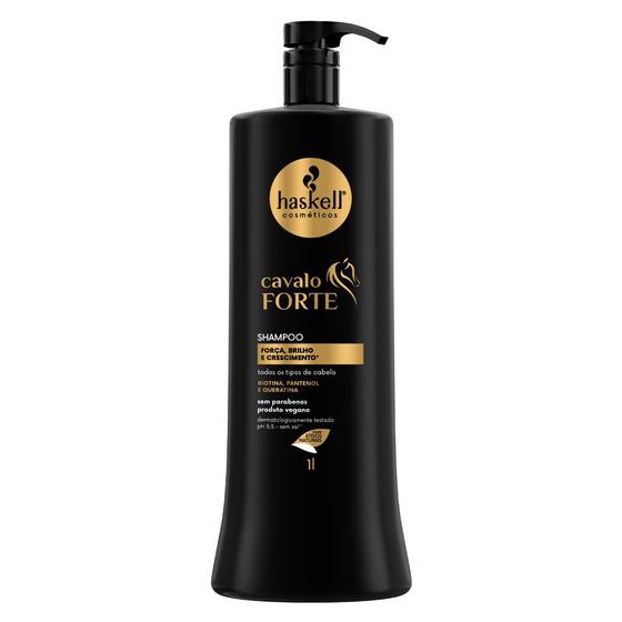 Shampoo Haskell Cavalo Forte Reconstrução - 1 Litro - Shampoo ...