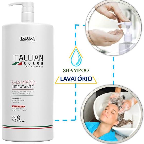 Shampoo Hidratante Profissional para Lavatório Itallian Color 2,5 ...
