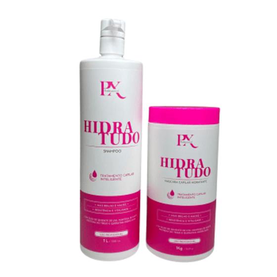 Shampoo hidratante px professional 1lt + máscara hidratudo 1kg - Kit de ...