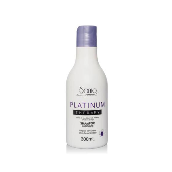 Shampoo Matizador Platinum Therapy 300ml Sanro Cosméticos Shampoo