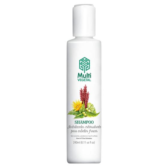 Shampoo Natural de Ervas Estimulantes Fortalecimento 240ml Multi ...