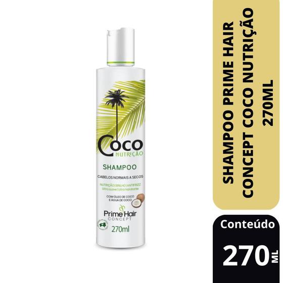 Shampoo Prime Hair Concept Coco Nutrição 270ML - Shampoo - Magazine Luiza