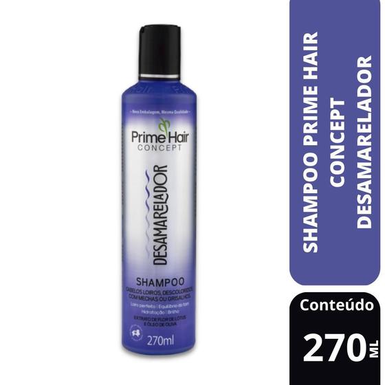 Shampoo Prime Hair Concept Desamarelador 270ML - Shampoo - Magazine Luiza