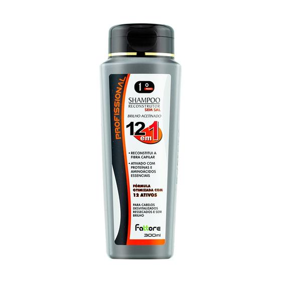 Shampoo Reconstrutor c/ Proteínas e Aminoácidos Fattore 12 em 1 Cabelos ...