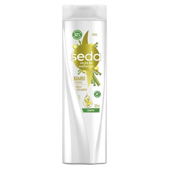 Shampoo Seda Joias da Natureza Bambu e Biotina Frasco 325ml - Shampoo ...