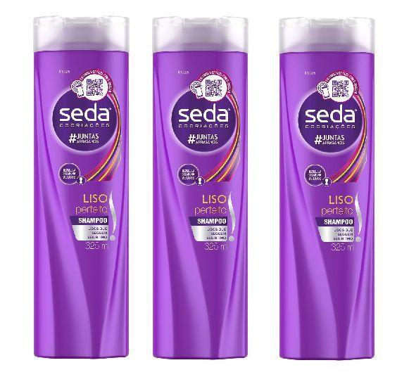 Shampoo Seda Liso Perfeito e Sedoso 325ml 3 unidades - Shampoo ...