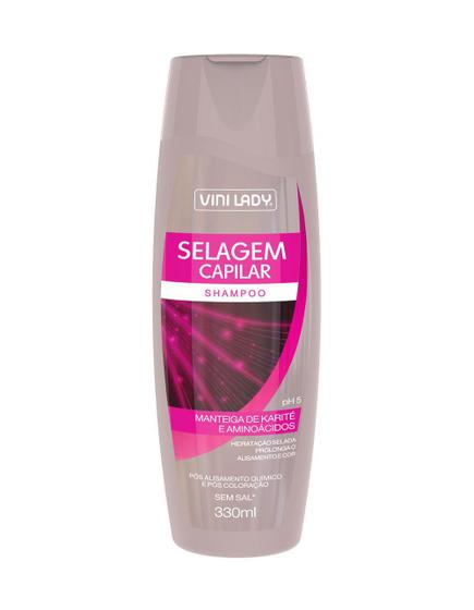 Shampoo Selagem Capilar Manteiga Karité 330Ml - Vini Lady - Shampoo ...