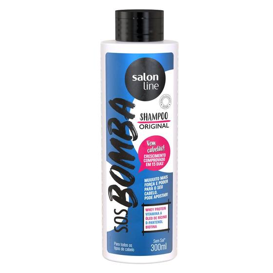 Shampoo Sem Sal SOS Bomba Salon Line 300ml - Shampoo - Magazine Luiza