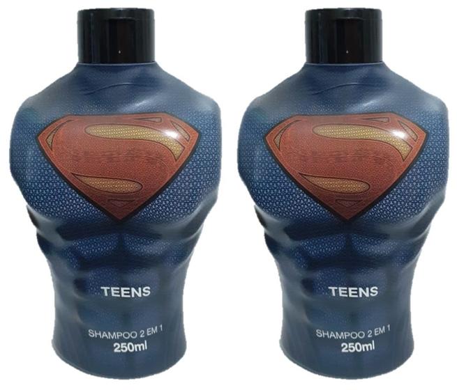 Shampoo Superman Kit Shampoo 2 em 1 Liga da Justiça - Biotropic ...