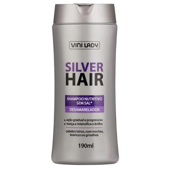 Shampoo Tonalizante Desamarelador Branco Grisalho Loiro - Vini Lady ...